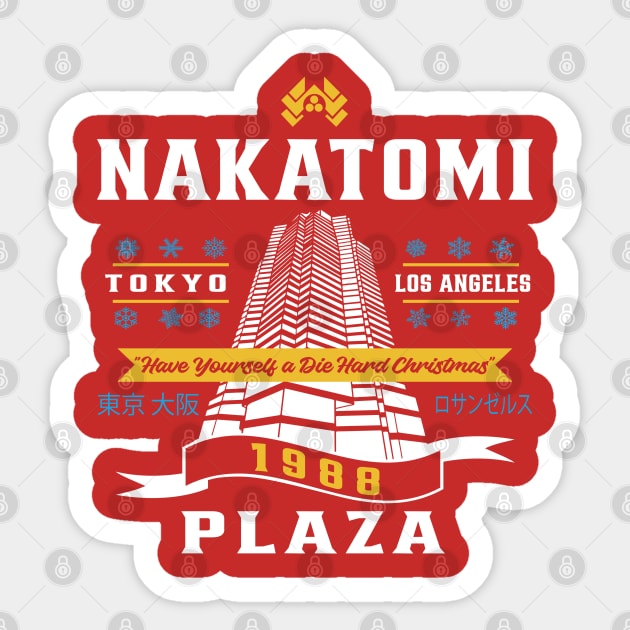 Nakatomi Building Die Hard - Die Hard Christmas - Sticker | TeePublic
